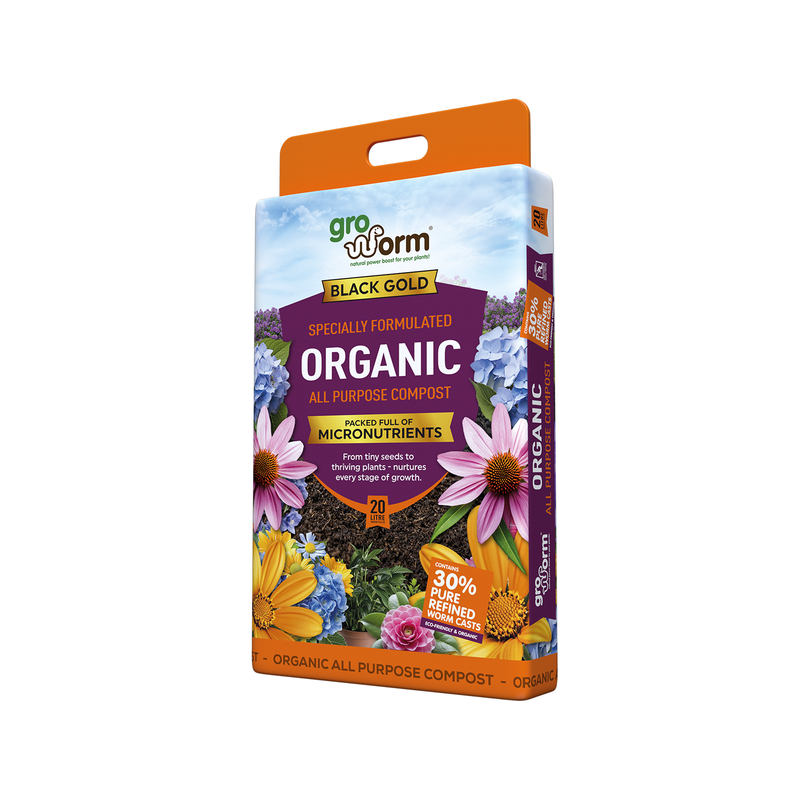 Black Gold Organic Compost 20L – Gro Worm